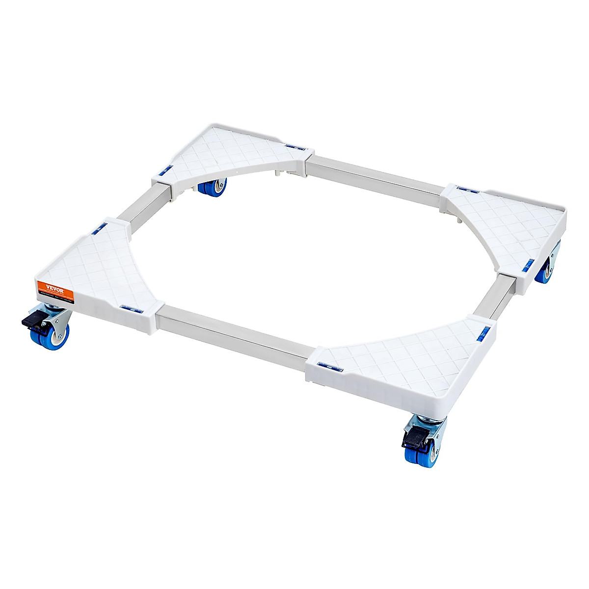 VEVOR Appliance Furniture Dolly, Mobile Roller with 4 Locking Wheels, Adjustable Mini Fridge Stand Washing Machine Universal Mobile Base Moving Cart for Dryer Refrigerator, 15"-24.2"W Expandable