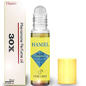 Haniel Pheromone Perfume Oil for Men Luxury and Power Classic Cologne Scent,Enhance Attracttion Formula, Intoxicating,Sunny yet seductive,For Manly Temperament, Roll On Easy Carry