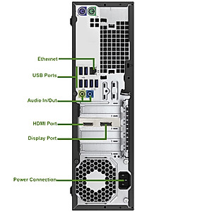 HP 800 G2 SFF Computer PC Intel Core i7 Processor, [ 16GB Ram, 256GB SSD + 1TB HDD ] Wireless WiFi New 27 Inch 4k Gaming Monitor, AMD Radeon RX-550 4GB GDDR5 Graphics, Windows 10 (Renewed)