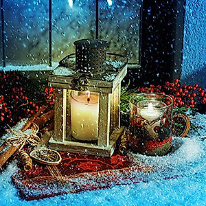 White Votive Candles in Glass, 15 Hours Unscented Soy Wax Candles for Wedding Home Spa Holidays Party, 12 Packs