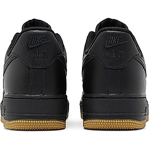 Nike Men's Air Force 1 Low '07 shoe, Black/Gum Light Brown/Black, 7
