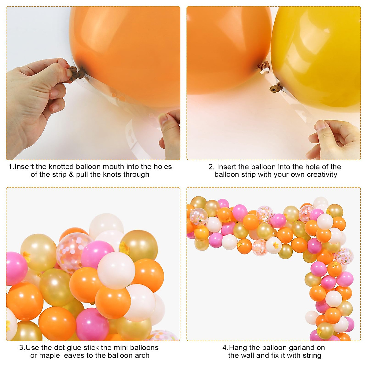 Little Pumpkin Autumn Party Balloon Garland Arch, Fall Baby Shower Pink Orange Balloons for Fall Theme Bridal Shower Thanksgiving Wedding Engagement Birthday Party