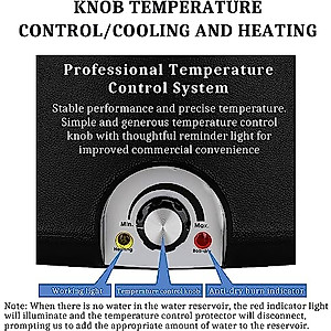 XENITE 304 Stainless Steel Commercial Soup Warmer Pot, 10L Electric Soup Kettle Food Buffet Warmer Machine, for Family Gathering and Restaurant,Black