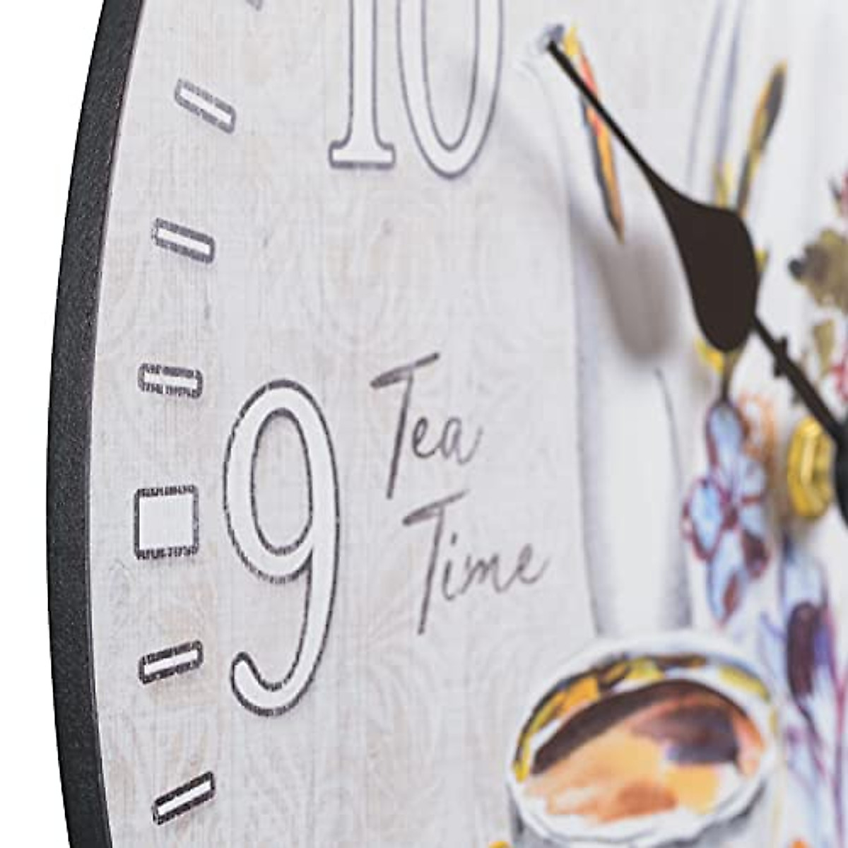 La Crosse Clock 404-2631T-INT 12 Inch Tea Time Quartz Wall Clock
