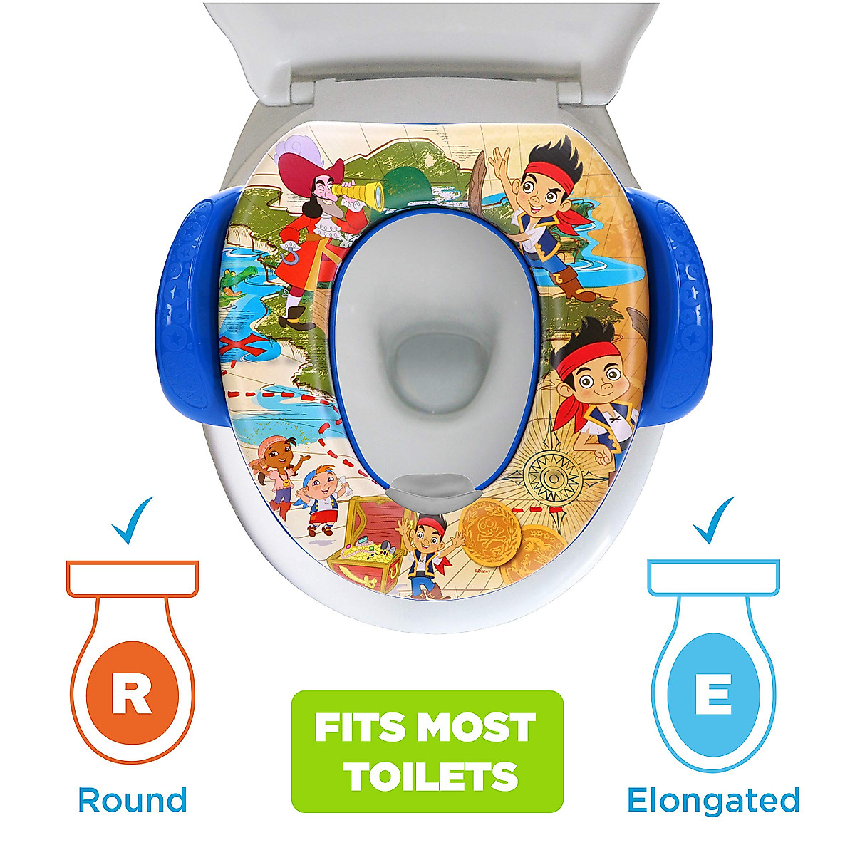 Disney Jake and The Never Land Pirates "Treasure Awaits" Soft Potty, Blue