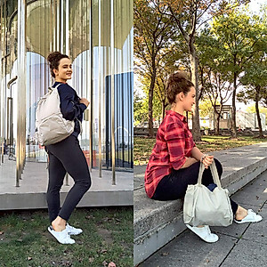 TRAVEL LITE FOLDABLE LIGHTWEIGHT DURABLE TRAVEL BACKPACK | PACKABLE BACKPACK | DAYPACK (Beige)