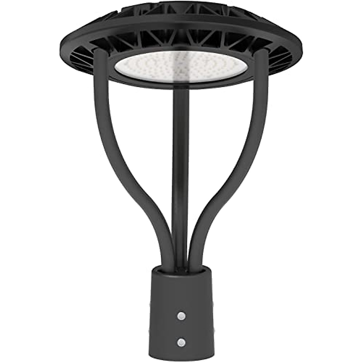 rgbylediison 100W LED Post Top Pole Lights, DLC/ETL Listed 14000Lm 5000K LED Circular Area Pole lamp ，IP65 Waterproof Outdoor Fixture Parking lot Light Pathway Lamp Top Yard Light Street Pole Light