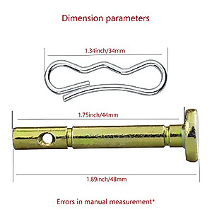 10-Pcs 738-04155 Snow Blower Shear Pins for Craftsman CMXGZAM241056 7188992, Snow Blower Models Starting with 247.XXXX