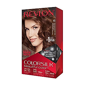 Revlon Colorsilk Beautiful Color, Medium Golden Chestnut Brown [46] 1 ea (Pack of 2)