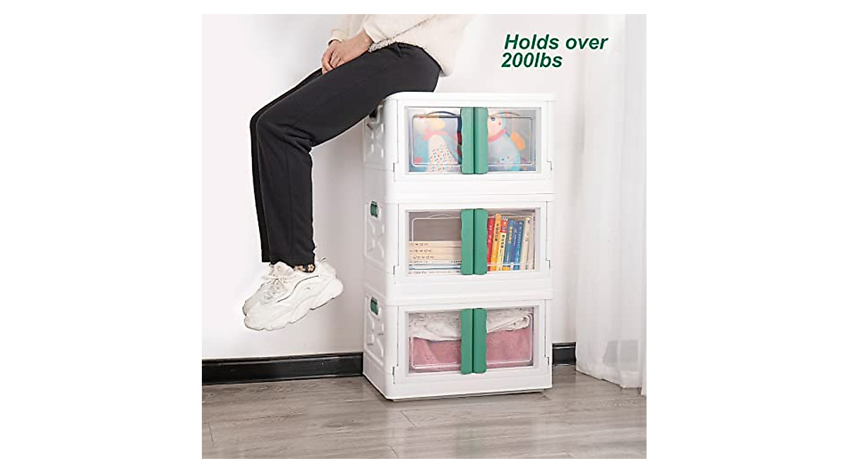 Rula 45 Qt Storage Bins: Lids, Wheels & Double Door
