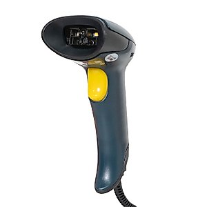 TEEMI 2D QR Barcode Scanner, USB Wired Virtual COM Port Handheld Omnidirectional Scanning, Digital Coupon Screen Code Driver License Scan for Mac OS and Android with OTG Adapter, Window PC, Linux