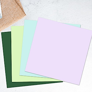 YINUOYOUJIA Cardstock 12 x 12" Thick Paper, 300gsm/110lb Construction Paper 30 sheets light green cardstock