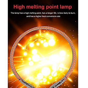 Outdoor Patio Heater,3 Heating Mode Space Heater Infrared Fast Heating Electric Heater with Tip Over Protection,Waterproof Freestanding Heater for Garden Garage Balcony Backyard-3000w 58.5x160-210cm(2