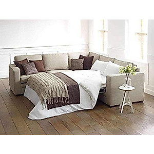 Sleeper Sofa Bed Sheet Set - Queen Dark Grey Solid Sofa Bed Sheets - 100% Cotton 400 Thread Count Sofa Sheets - Sleeper Sofa 4 PC's Sheet Set - Sleeper Sofa Sheets - Fits Mattresses Up to 6" Drop
