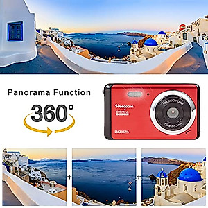Digital Camera for Kids, HD Video Camera with 2.8" LCD Screen, Rechargeable Point and Shoot Camera, Compact Portable Cameras for Kids, Beginner, Students,Teens Gifts