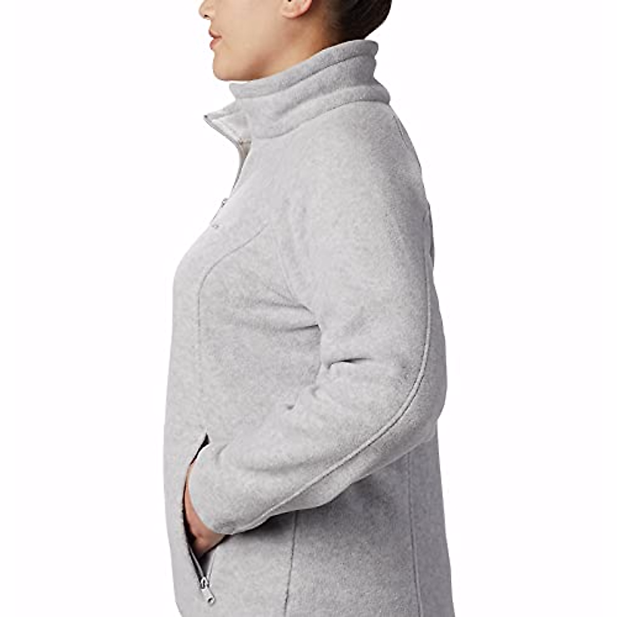 Columbia Women's Benton Springs Full Zip, Cirrus Grey Heather, Large