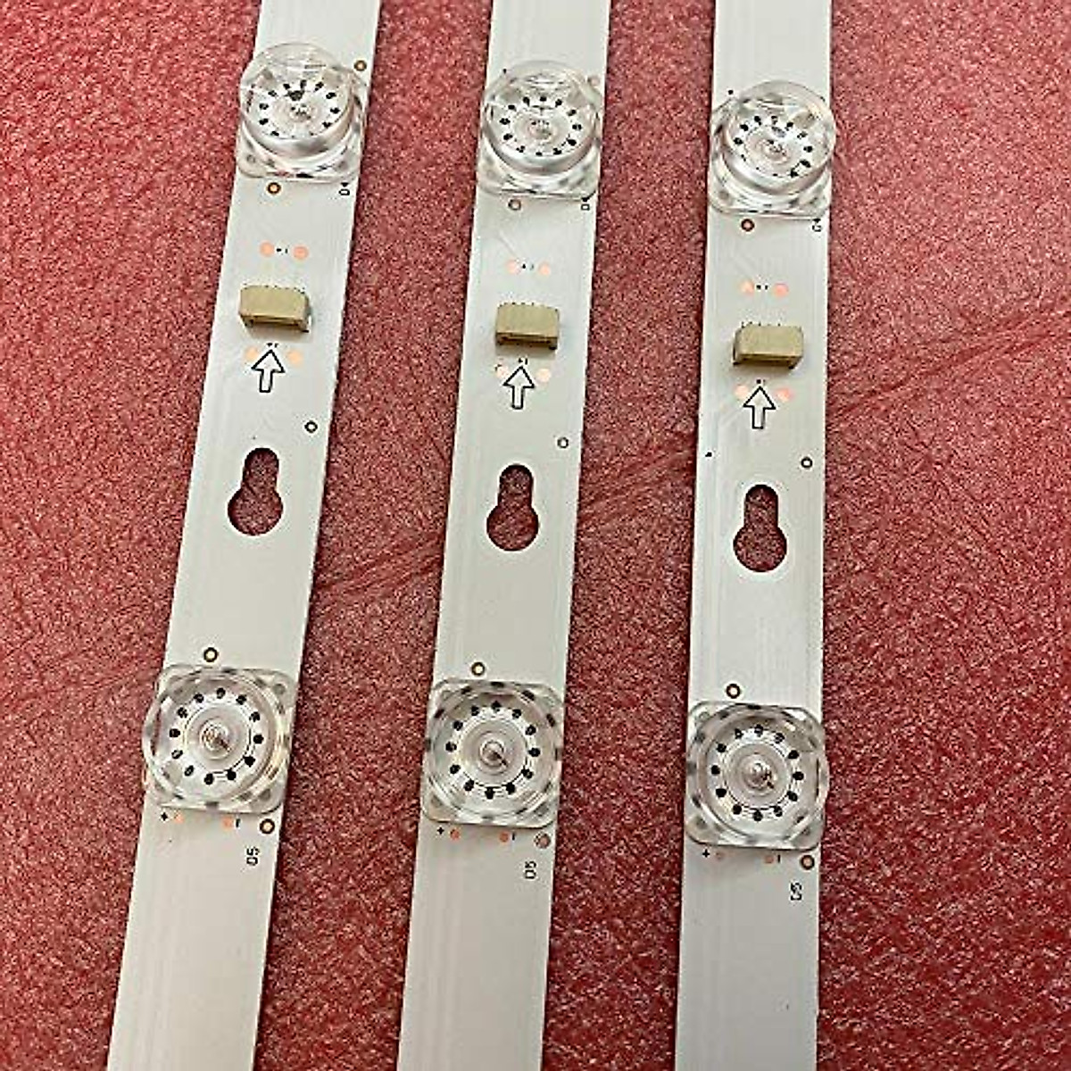 LED Strip(3) Compatible with 40FD5406 Toshiba L40F3301B 40A730U 40l2600 TCL 40DS500 F40S5916 TOT_40D2900_3x8_3030C L40E5800A L40F330