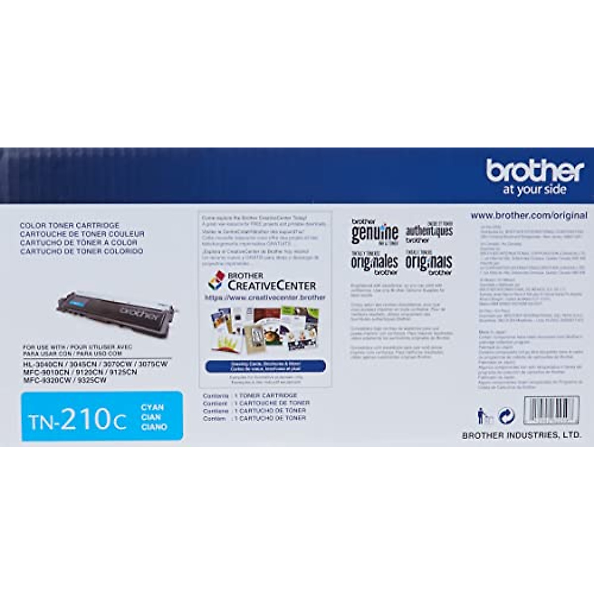 Brother® TN-210C Cyan Toner Cartridge
