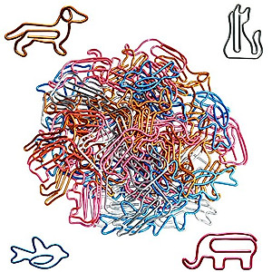 Paper Clips Small Sizes and Colors Assorted - Cute Animal Shapes Paperclips, Funny Office Supplies Gifts