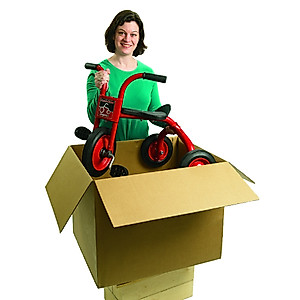 Children’s Factory ClassicRider 10" Toddler Tricycle, Kids Tricycle with Rubber Wheels, Red/Black