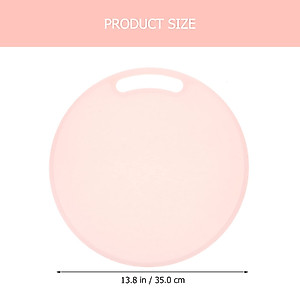 CALLARON Cutting Mat Plastic Cutting Board Round Kitchen Chopping Boards Pizza Board with Hanging Hook Non-Slip for Kitchen Fruit Vegetable Meat A Cutting Boards