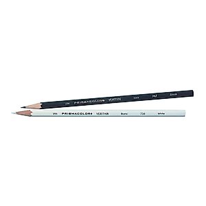 Prismacolor Verithin Colored Pencil, White (Pack of 12)