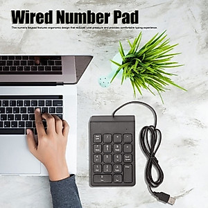 GLOGLOW Numeric Keypad, Plug and Play Wired Numeric Keypad 18 Keys for Bench (2PCS), GLOGLOWzcptxygred-12