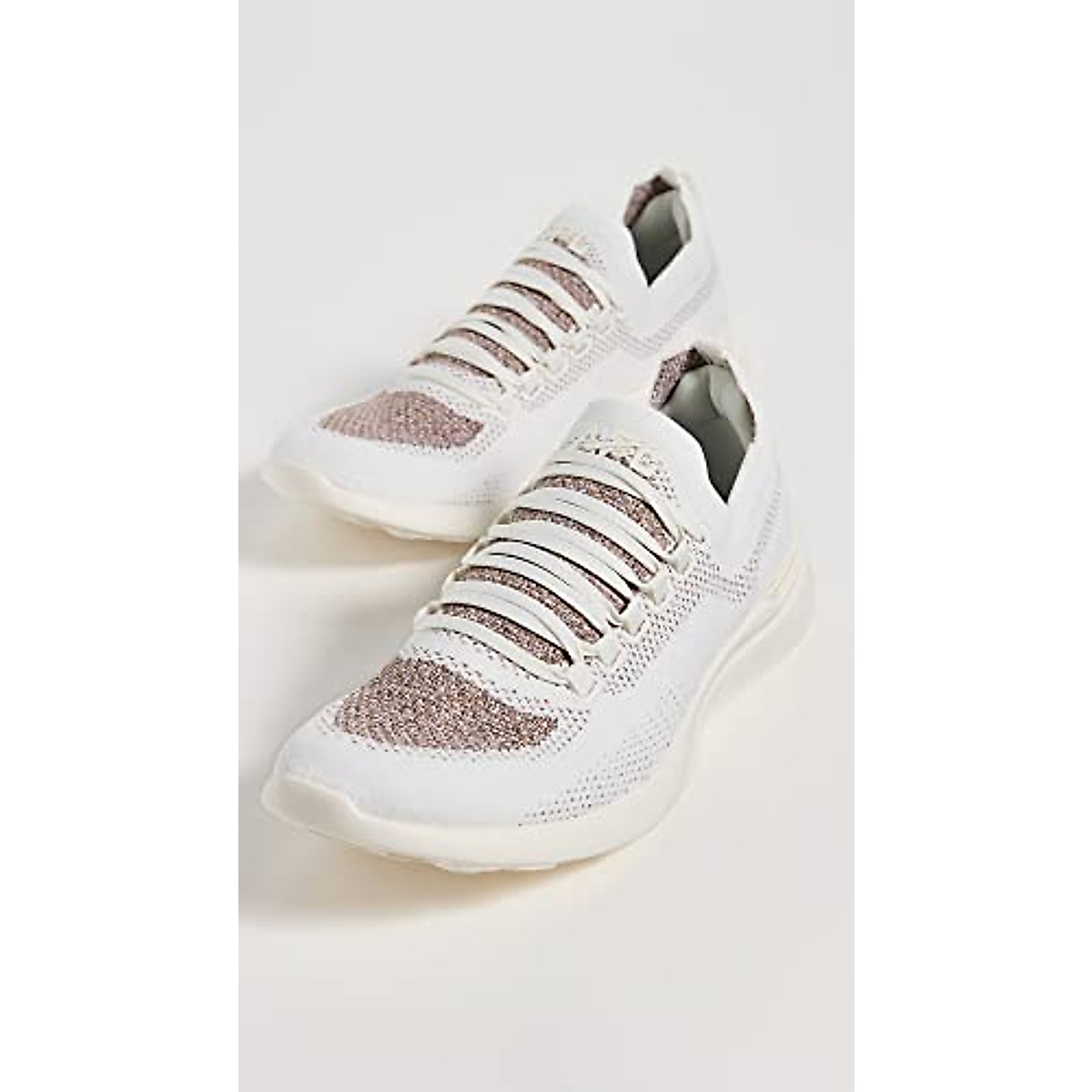 APL: Athletic Propulsion Labs Women's Techloom Breeze Sneakers, Ivory/Tan/Chocolate, 7.5 Medium US