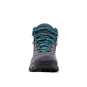 Columbia Women's Newton Ridge Plus Waterproof Amped, Shark/River Blue, 8.5