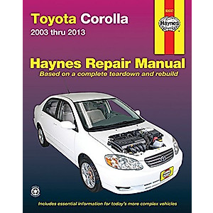 Toyota Corolla 2003 thru 2013 (Haynes Repair Manual) by Editors of Haynes Manuals (2016-10-15)