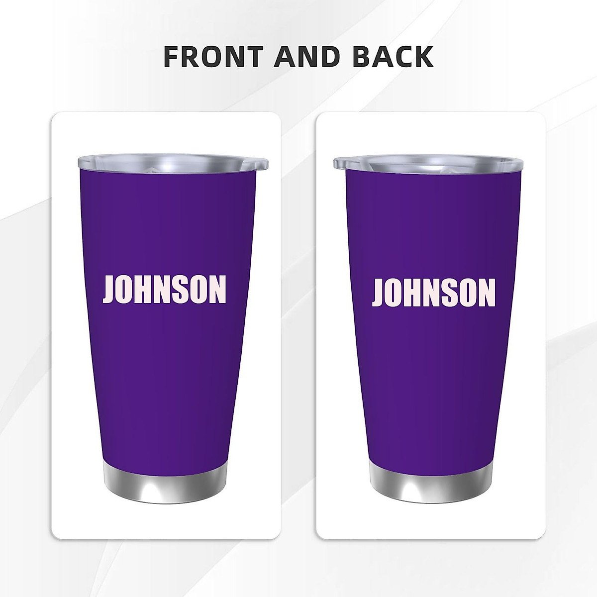 Custom 20OZ Tumblers, Customized Insulated Tumbler with Straw Lid for Heat Water Iced Drinking Coffee, Design by Your Own Drinking Tumbler with Image Text, Customize Gifts for Couple Friend