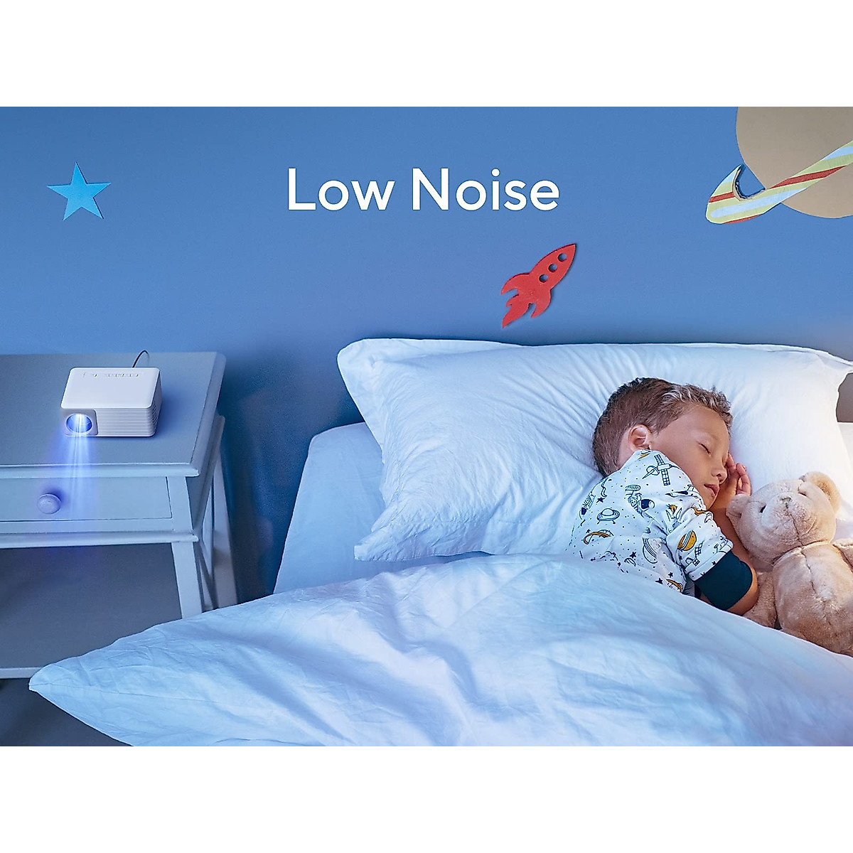 Mini Projector, AKIYO O1 LED Portable Projector, Support HD 1080P, ±15° Keystone, 25% Zoom, Home Theater Movie Nights, Kids Gifts, Compatible with Phone, TV Stick, Speaker, HDMI, Bedroom, Outdoor