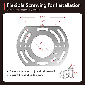 OREiN Motion Sensor Outdoor Lights, 450° Superwide Adjustment Dimmable Dusk to Dawn Flood Lights Outdoor, 5000K/12W (150W Equiv) Motion Lights for Outside LED Security Lights IP65, White (Hardwired)