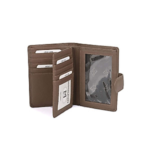 Karla Hanson Women's RFID Blocking Leather Wallet Medium (Black)