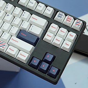 UniCusMech PBT Cherry Profile 141 Keys keycap Set Dye Sublimation ANSI Layout Keycap for Mechanical Gaming Keyboard Cherry MX Switch (Pakage)