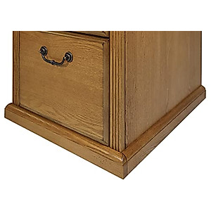 Martin Furniture Huntington Oxford 2 Drawer File Cabinet, Wheat - Fully Assembled
