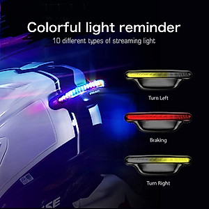 STEEL MATE H3 Wireless Helmet Brake Light and Running Light for Motorcycle Safety Rechargeable LED Signal Light for Helmet (Included ECU)
