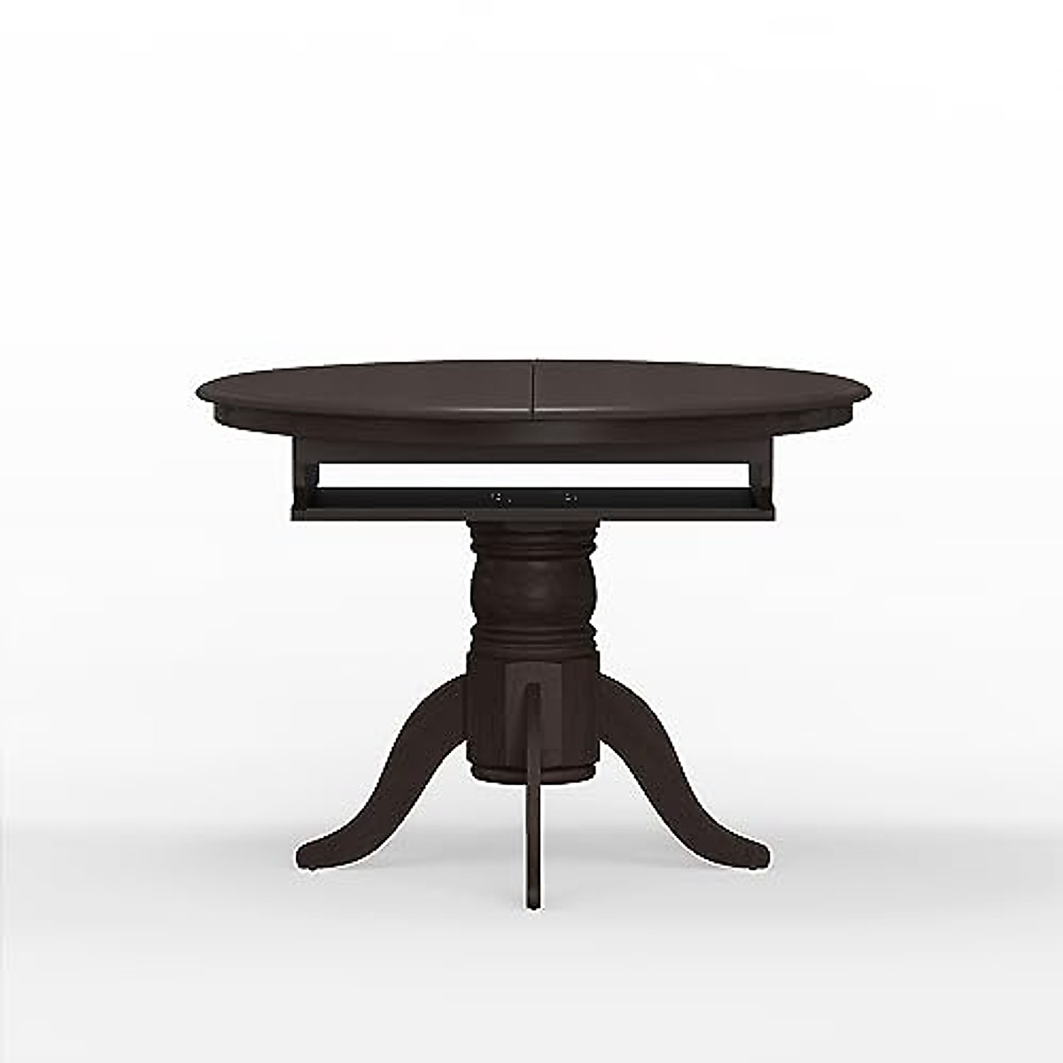 Glenwillow Home 5-PC - Oval Butterfly Leaf Dining Table + X-Back Dining Chairs Dining Set in Dark Walnut