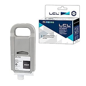 LCL Compatible Ink Cartridge Pigment Replacement for Canon PFI710 PFI-710 PFI710MBK PFI-710MBK 700ML TX2000 TX3000 TX4000(1-Pack MBK)