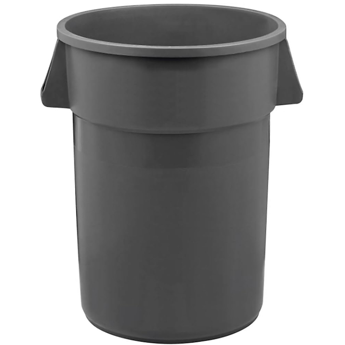Regal Altair Round Commercial Trash Can. Waste Container for Home, Sidewalks, Roadside, Outdoor Multi-Purpose Can (20 Gallon, Trash Can, Gray)