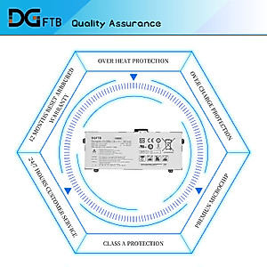DGTEC New AA-PBUN4NP Laptop Battery for Samsung NP940Z5J NP940Z5L NP940Z5L-X01US NP940Z5L-X03US NP940Z5L-S03US Series BA43-00374A 4ICP6/60/80 (15.2V 57Wh/3780mAh)