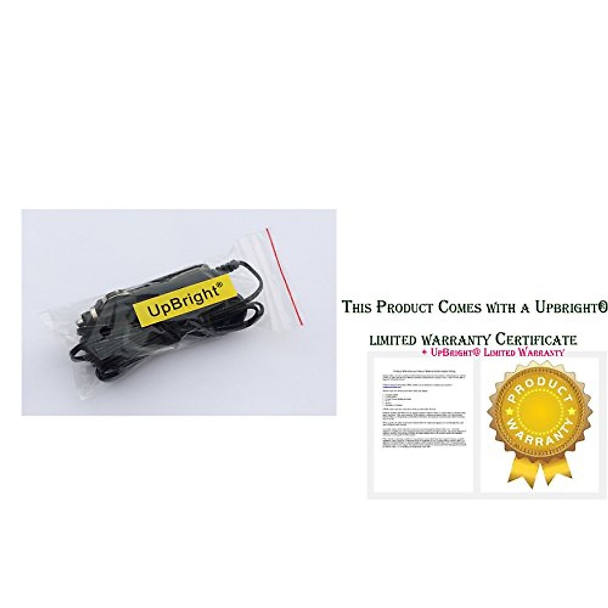 UpBright® New Car 2 Output 12V DC Adapter Replacement for Naxa Npd-1002 Npd-702 Npd-950 Npdt-750 Npdt-951 Npdt-950 Npd-1003 Npd-703 Npd-952 TFT Swivel Screen Portable DVD Player Power Supply Charger