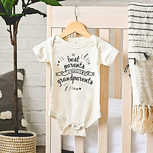Pregnancy Announcement for Grandparents to be Gift | Promoted to Grandma baby bodysuit | Baby Coming Soon Reveal Idea