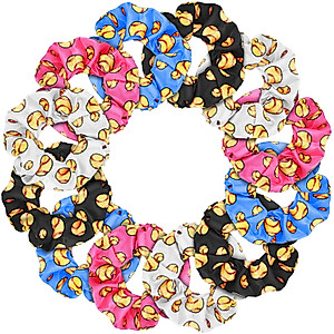 20 Pieces Softball Soccer Basketball Hair Scrunchies Satin Hairbands Scrunchy Elastic Hair Ties for Women(Softball Style)