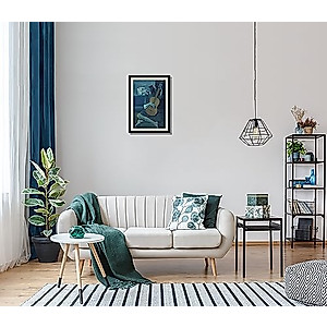 3D Print simulation hand painted texture on canvas painting Framed 3D Giclee Print Wall Art Textured. Pablo Picasso Famous classic The Old Guitarist. Home Decoration UNIQUE INNOVATION Patent pending