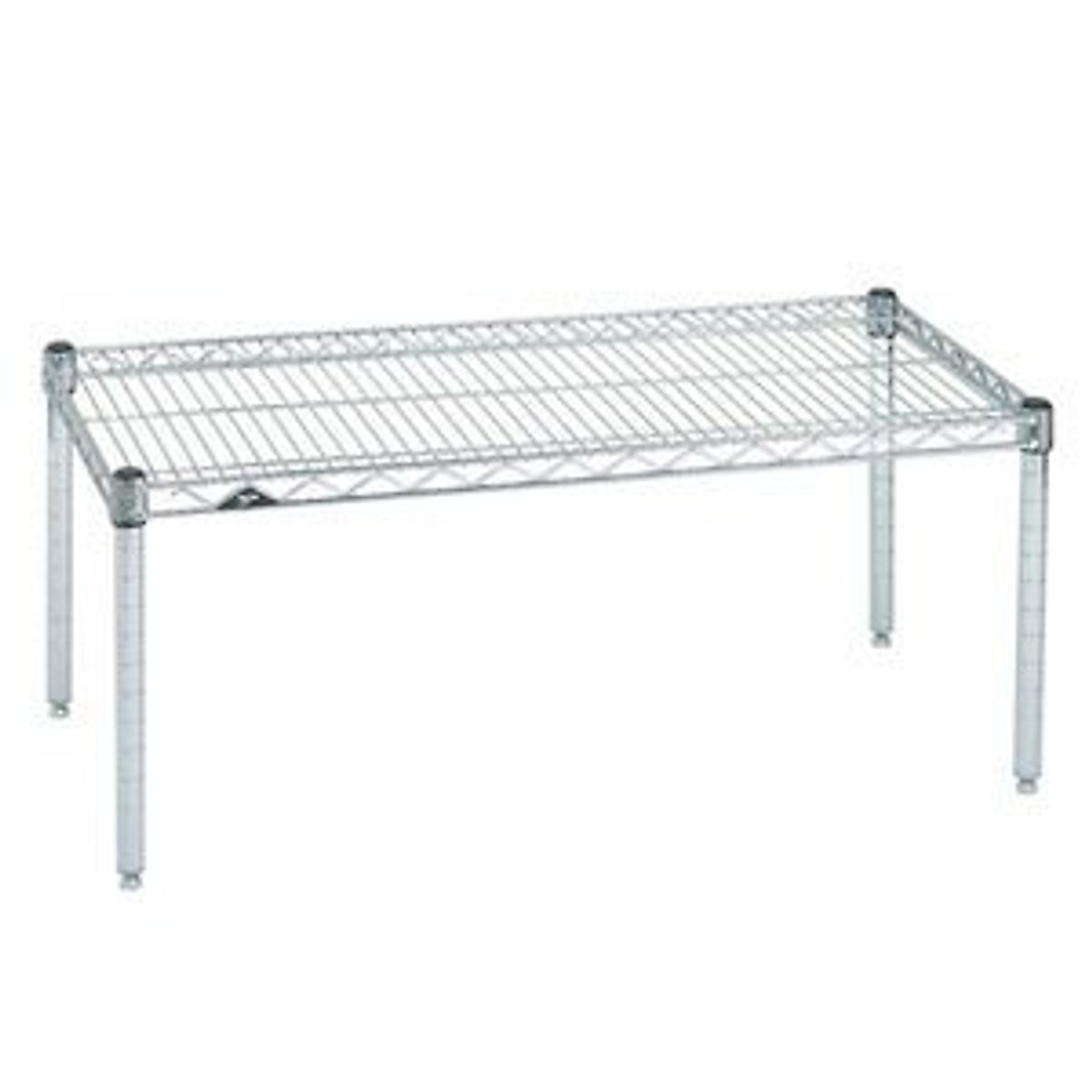 Omega 14" Deep x 24" Wide x 14" High Chrome Stationary Dunnage Rack