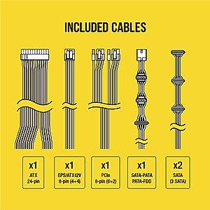 Corsair CV Series, CV550, 550 Watt, 80+ Bronze Certified, Fixed Cable Power Supply (CP-9020210-NA)