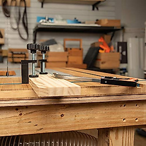 POWERTEC 71438 T-Track Clamp Vice | Hold Down Clamps for T-Tracks Accepting 1/4 Inch hex head Bolts – 2 Pack