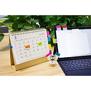 ELII 900 Pieces Tabs Sticky Index Tabs,Writable and Repositionable File Tabs Flags Colored Page Markers Labels for Reading Notes, Books and Classify Files, 41 Sets (Index Tabs)