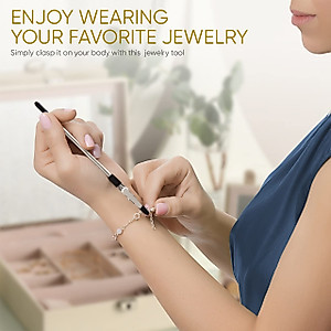 Bracelet Helper Tool - Fastener Helper Tool for Bracelet, Necklace, Jewelry, Watch - Clasp Helper - Portable, Easy-to-Use, Made of Metal